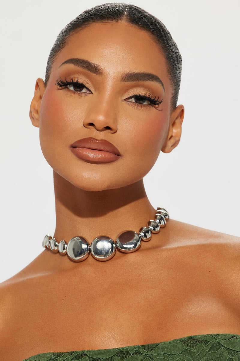 Hardcore Baddie Necklace - Silver | Fashion Nova, Jewelry | Fashion Nova