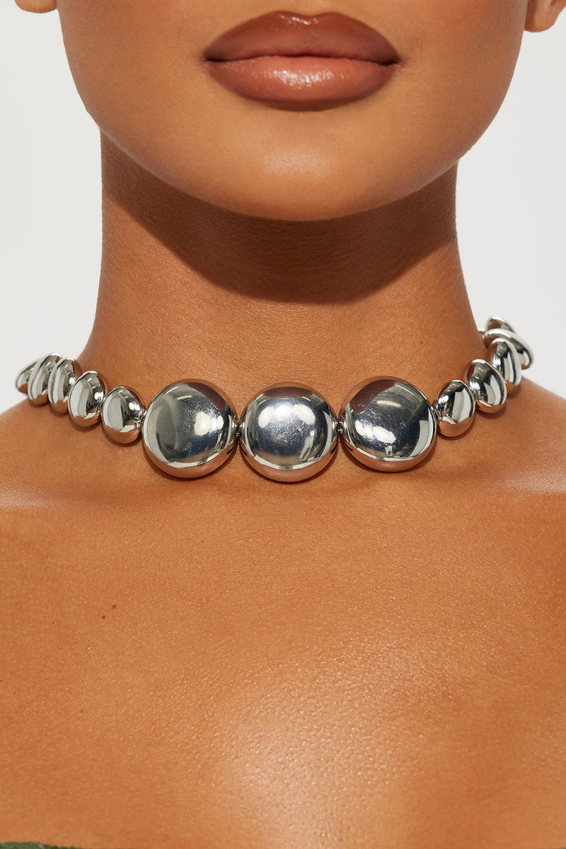 Hardcore Baddie Necklace - Silver | Fashion Nova, Jewelry | Fashion Nova