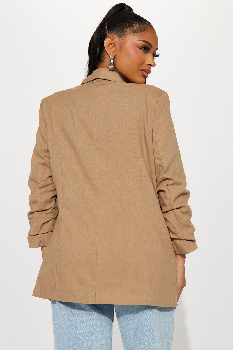 Take My Lead Linen Blazer - Mocha | Fashion Nova, Jackets & Coats ...