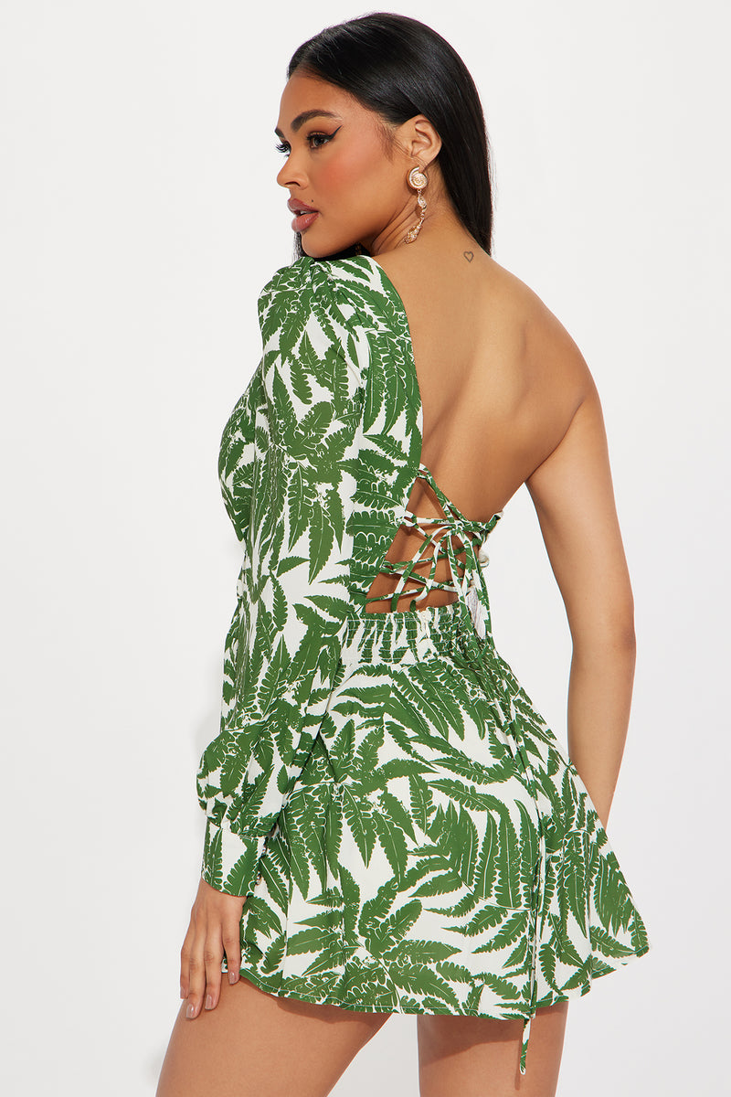 Vacation Calls Tropical Romper - Green | Fashion Nova, Rompers ...