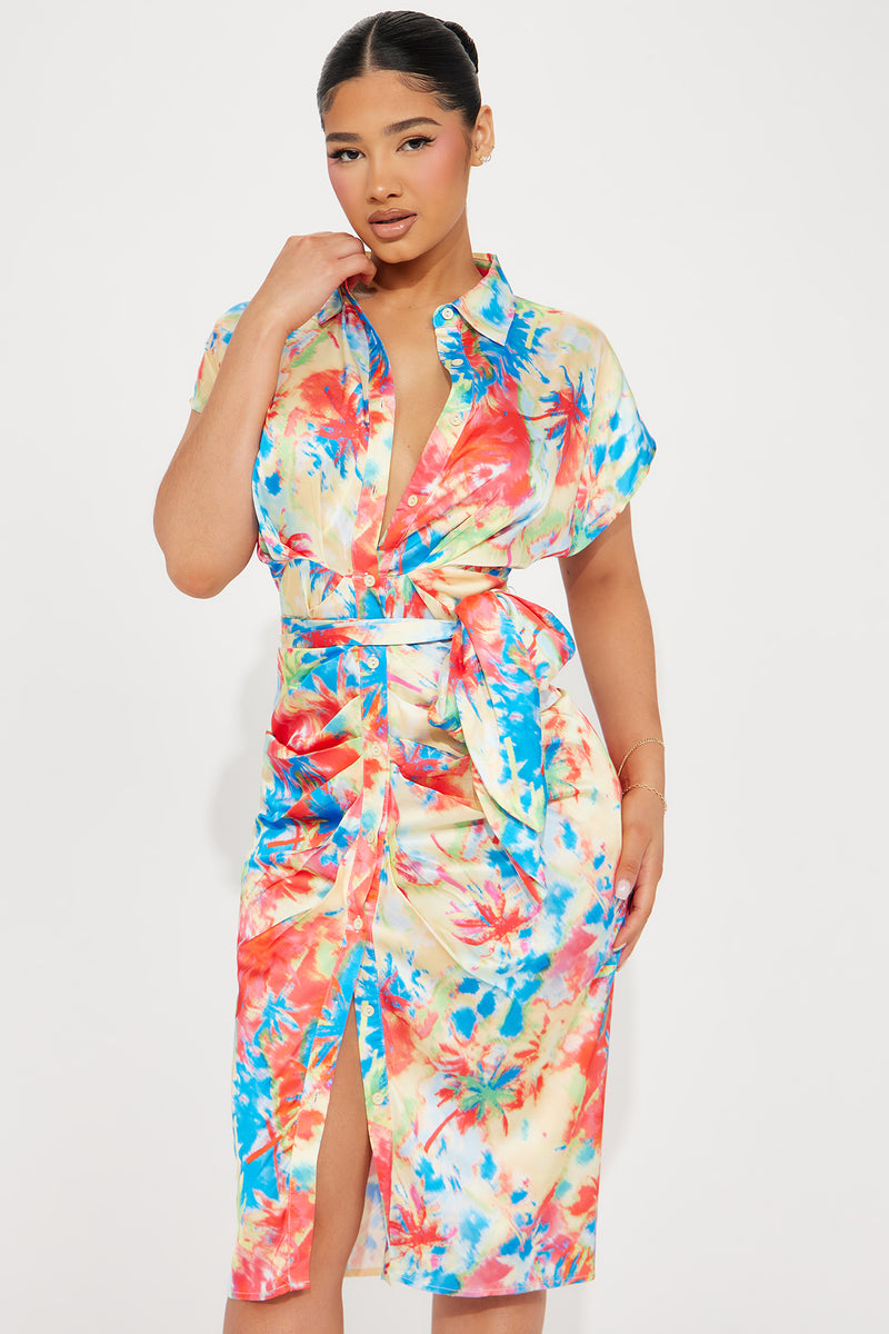 Chromatic Dream Satin Mini Dress - Multi Color | Fashion Nova, Dresses ...