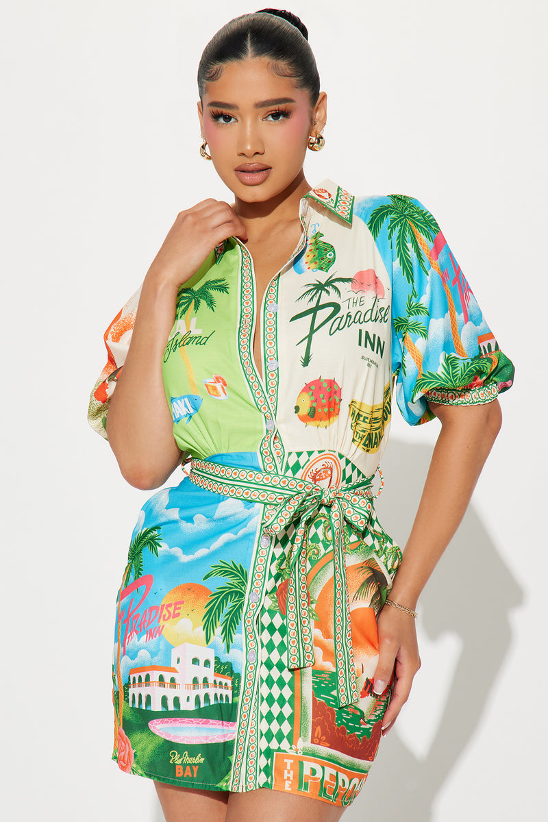 Summer In The Keys Mini Dress - Multi Color | Fashion Nova, Dresses ...