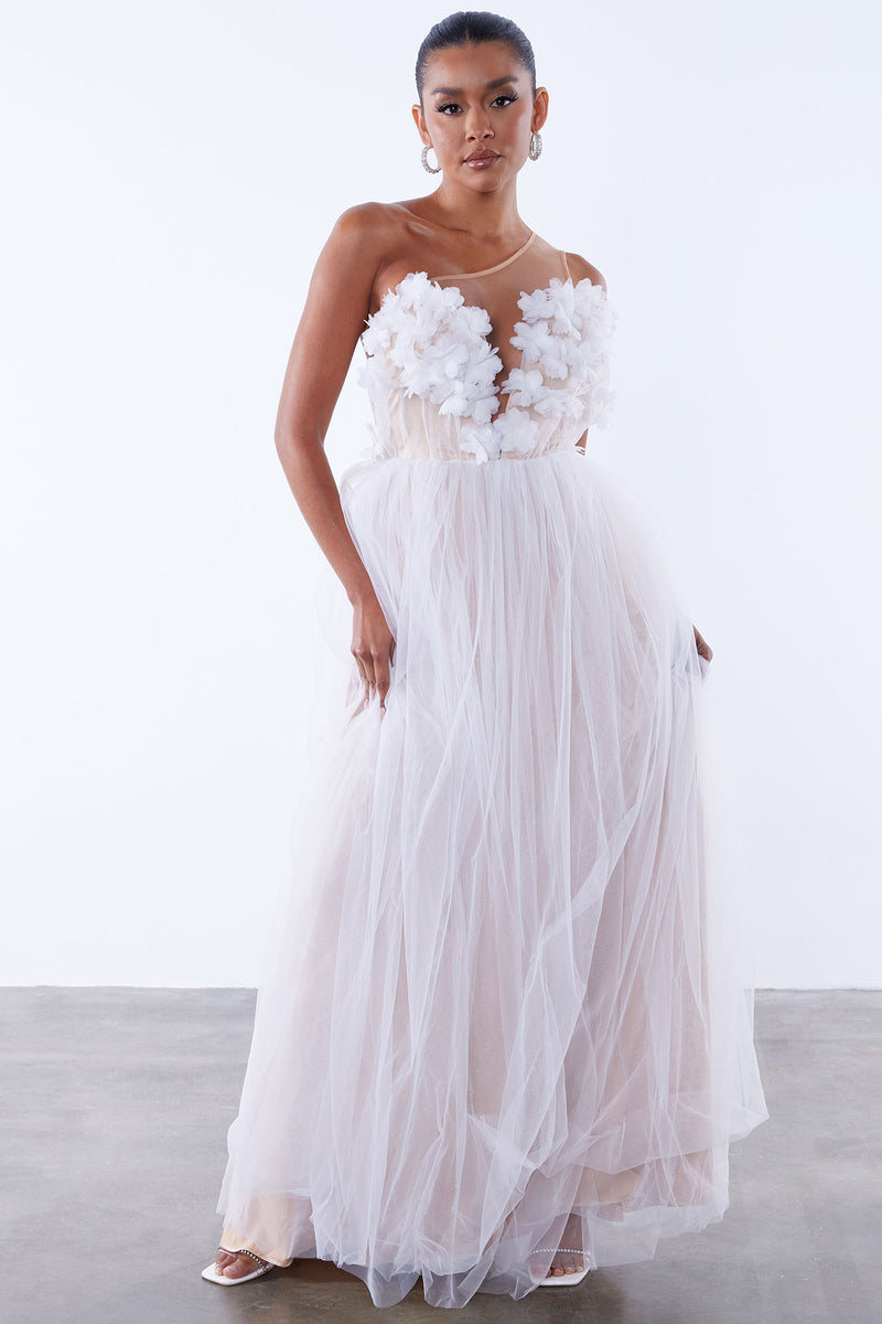 Dahlia Tulle Gown - White | Fashion Nova, Luxe | Fashion Nova