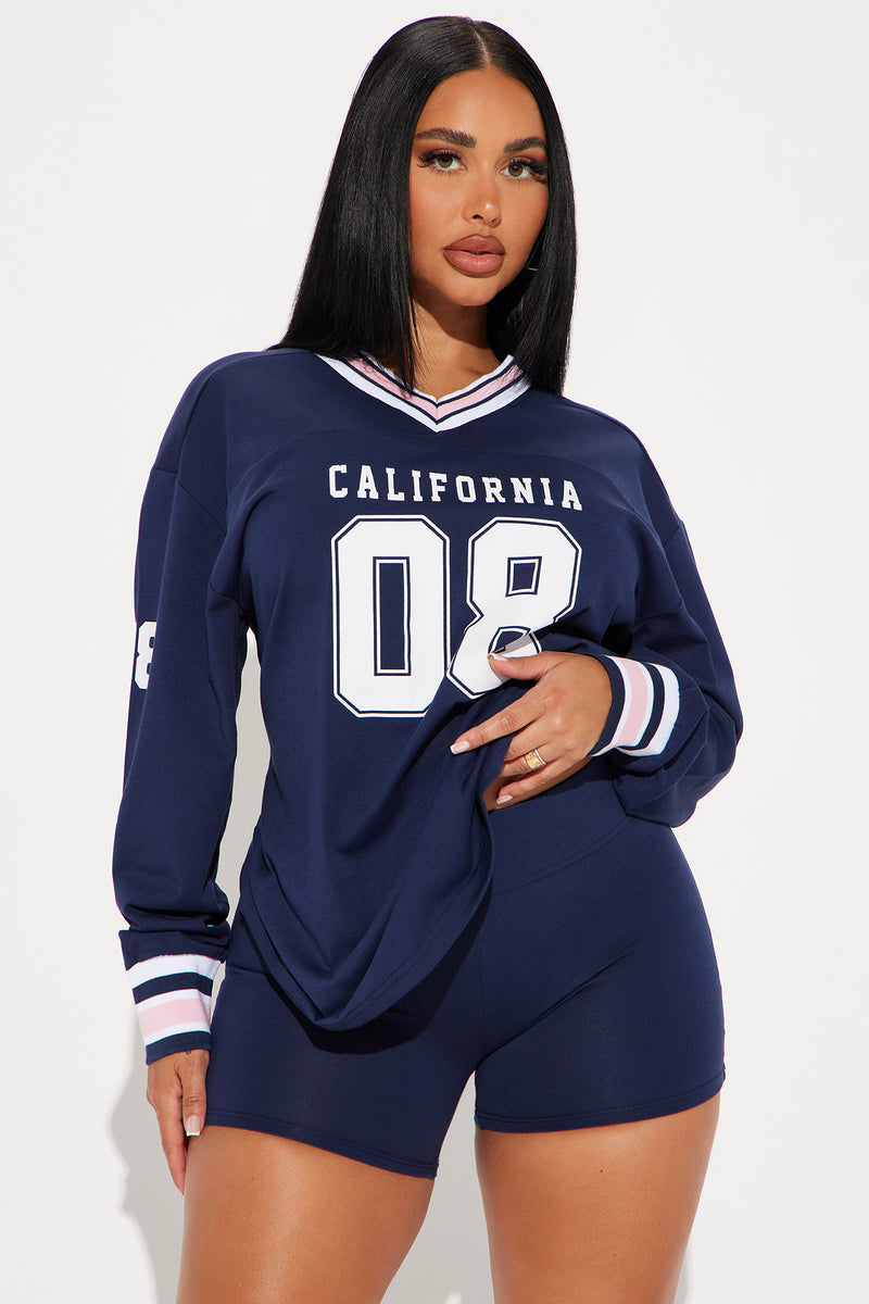 08 Cali Biker Short Set - Navy/combo | Fashion Nova, Matching Sets ...