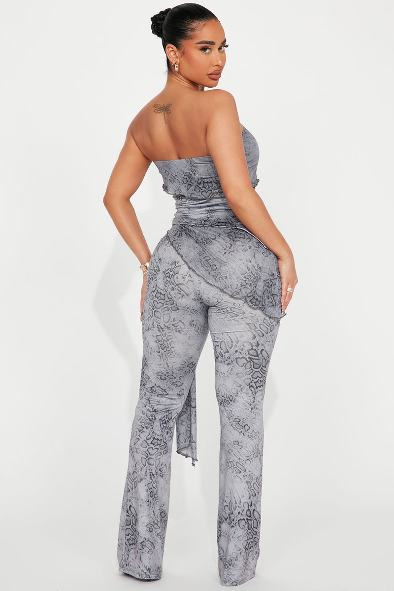 True Moment Mesh Pant Set - Grey | Fashion Nova, Matching Sets ...