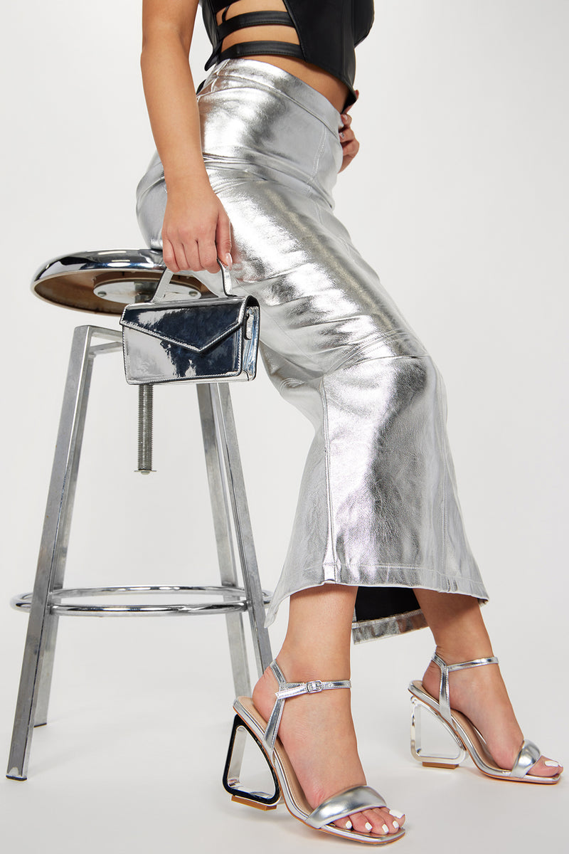 The Original Trendsetter Heeled Sandals - Silver | Fashion Nova, Shoes ...