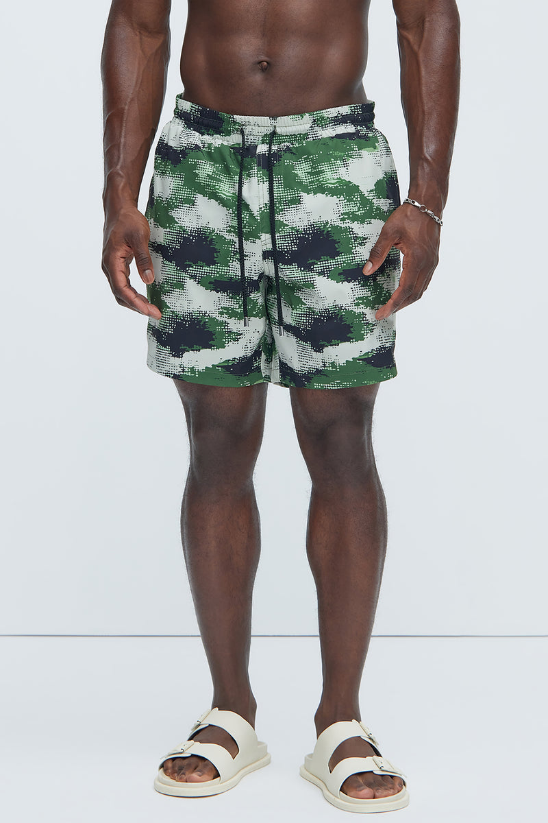 Kent Camouflage Swim Trunks - Black/combo | Fashion Nova, Mens Swim ...