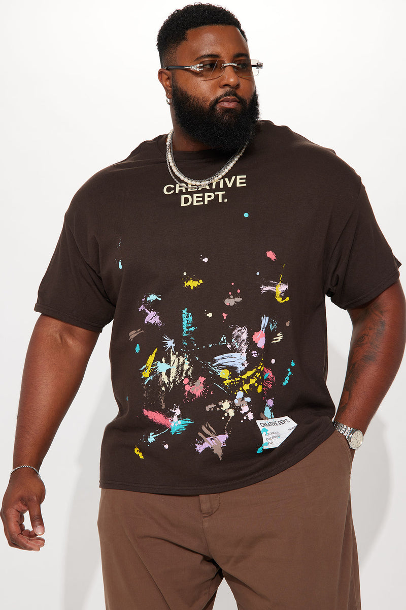 Creative Dept Short Sleeve Tee - Brown | Fashion Nova, Mens Graphic ...