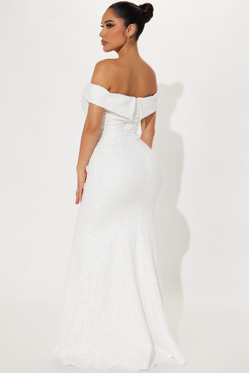 Hollie Textured Gown - Ivory | Fashion Nova, Dresses | Fashion Nova