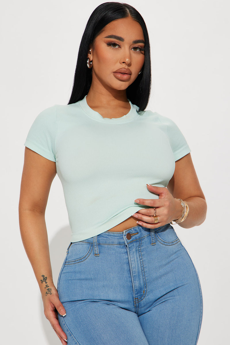 Alina Seamless Top - Grey | Fashion Nova, Basic Tops & Bodysuits ...