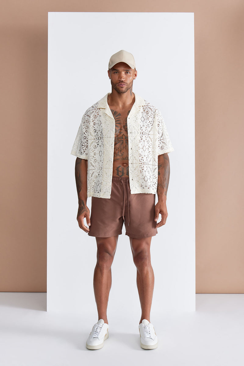 Light The Way Textured Short Sleeve Button Up - Cream | Fashion Nova ...