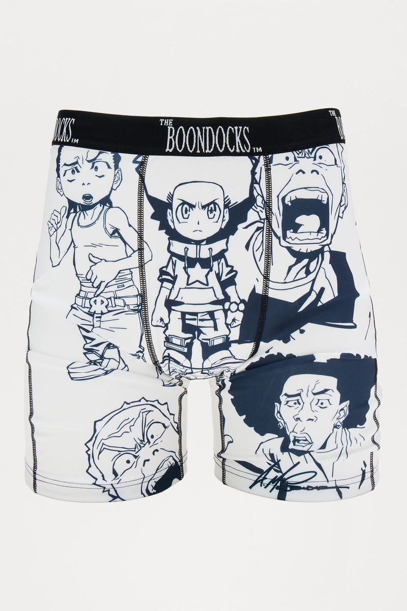 The Boondocks Sketch Boxer Brief - Black/White | Fashion Nova, Mens ...