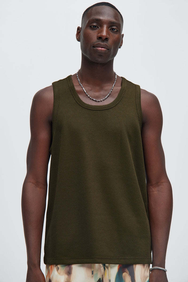 Kalel Textured Tank Top - Olive | Fashion Nova, Mens Tees & Tanks ...
