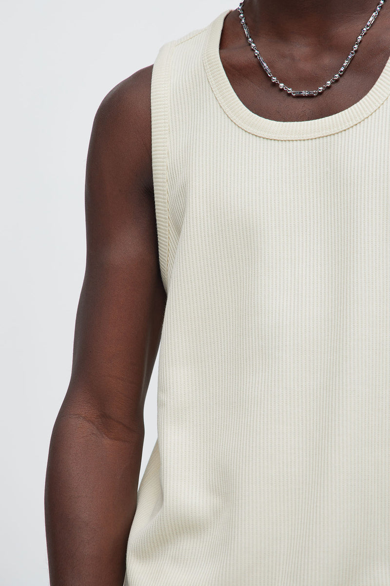 Kalel Textured Tank Top - Off White | Fashion Nova, Mens Tees & Tanks ...