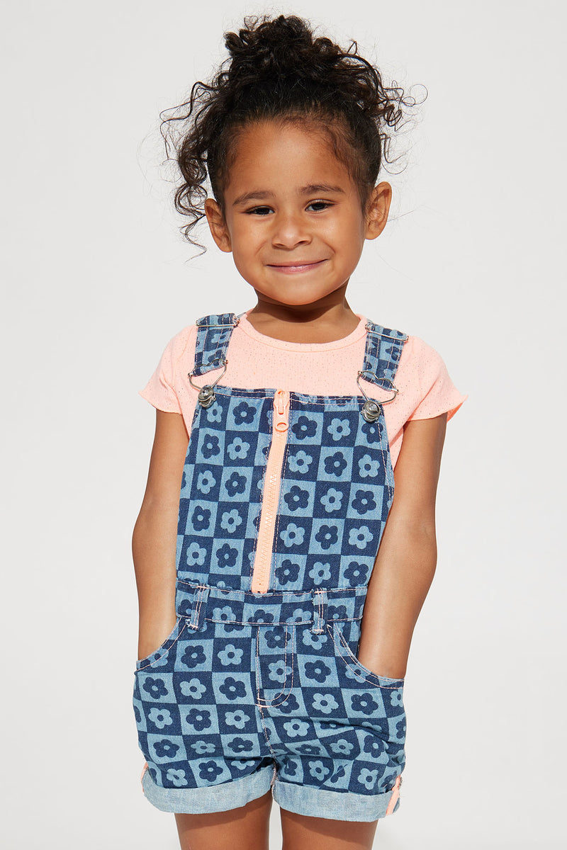 Mini Groovy Spring Shortall Set - Coral | Fashion Nova, Kids Shorts ...