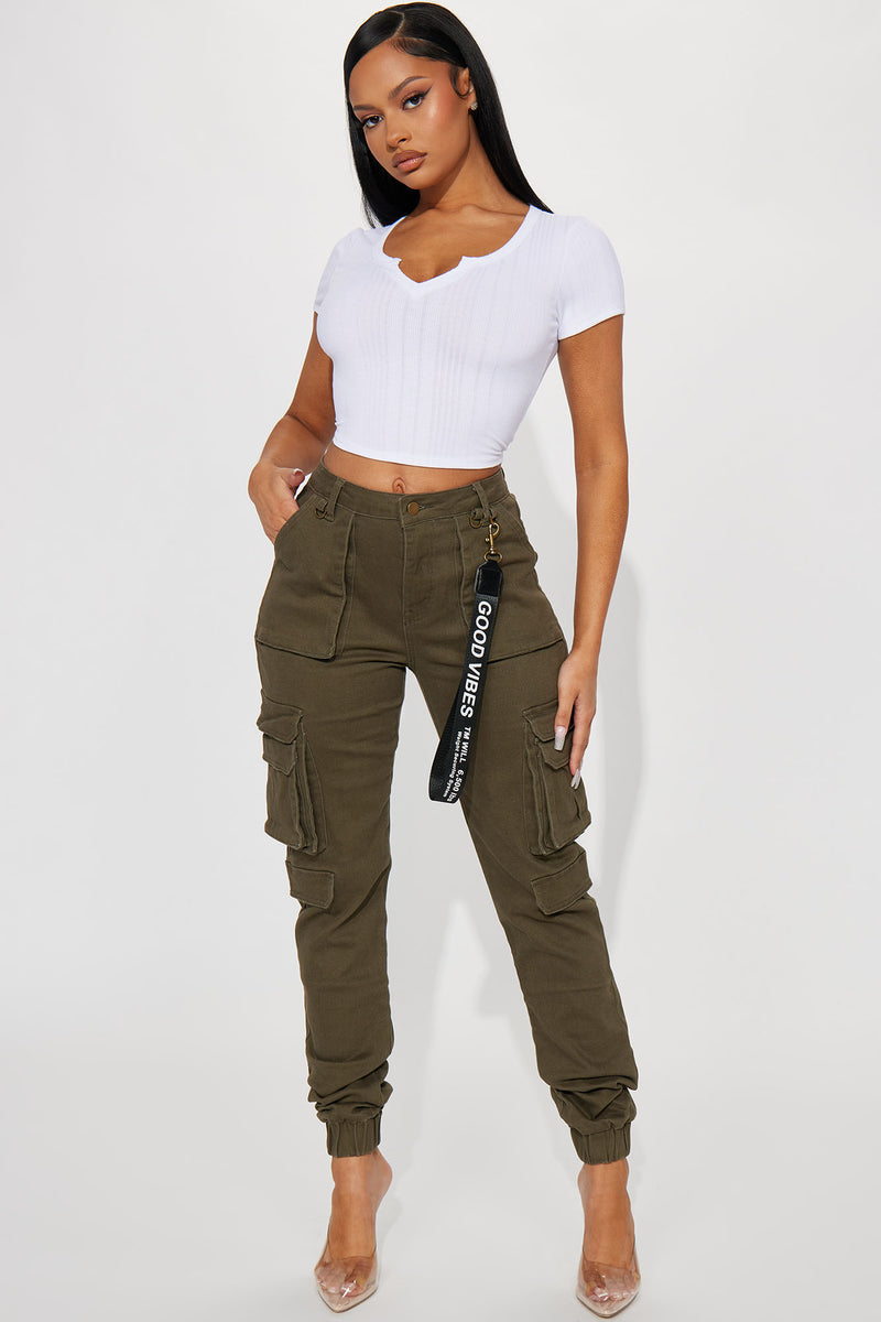 Bailey Ribbed Notched Top - White | Fashion Nova, Basic Tops ...