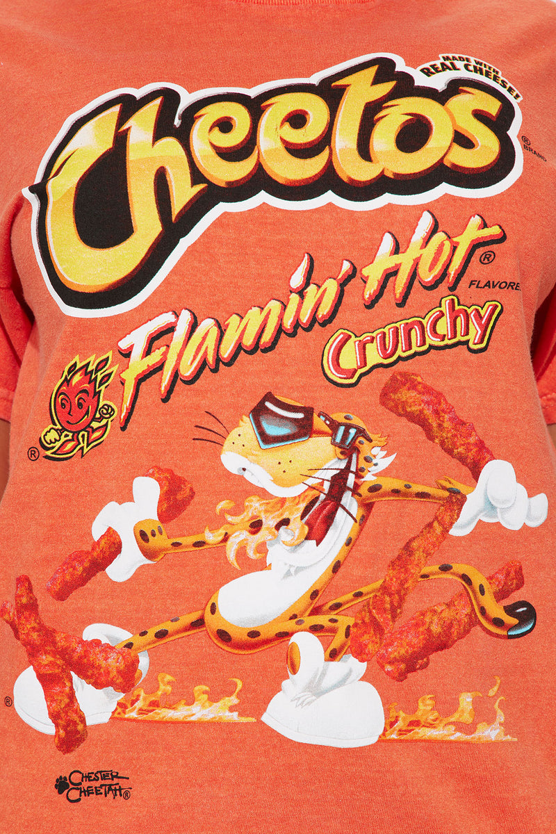 Cheetos Flamin Hot Tee - Orange | Fashion Nova, Screens Tops and ...
