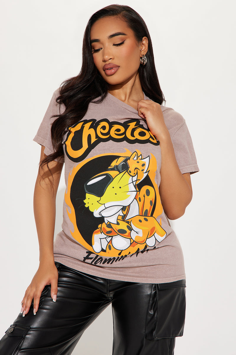 Hot Cheetos Girl Washed Tee - Taupe/combo | Fashion Nova, Screens Tops ...