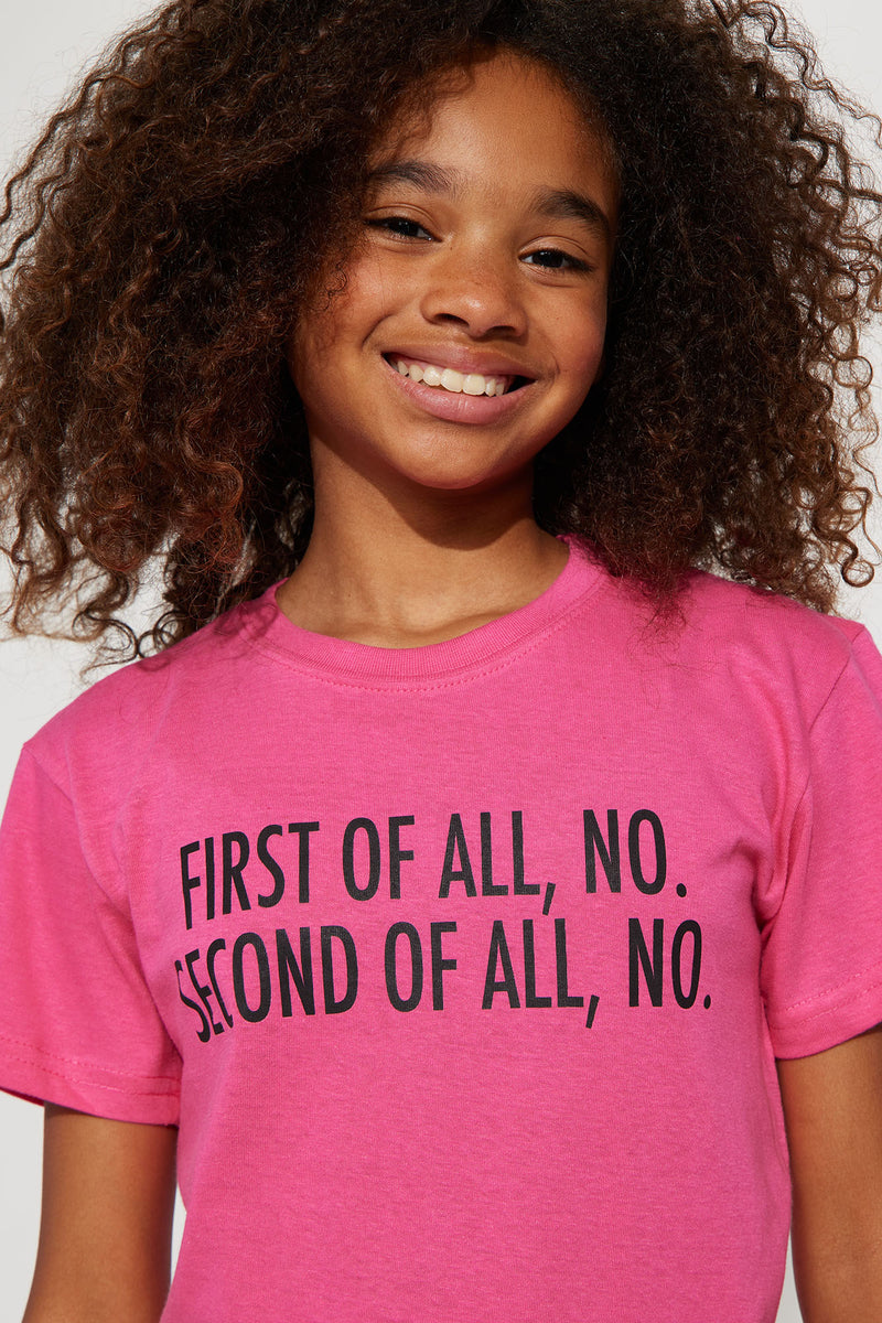Mini First And Second Of All Screen Tee - Pink | Fashion Nova, Kids ...