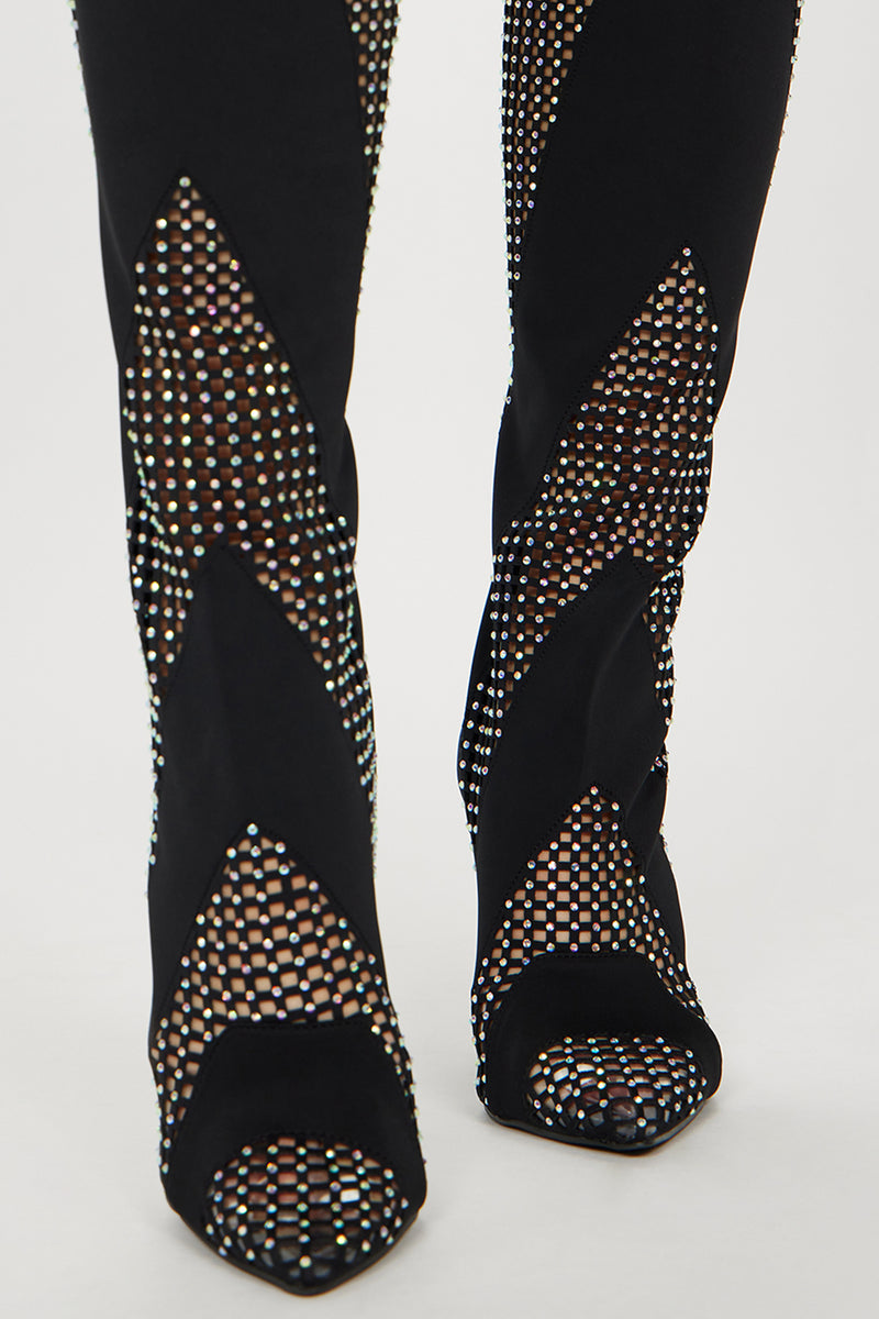 Supermodel Strut Over The Knee Boots - Black | Fashion Nova, Shoes ...