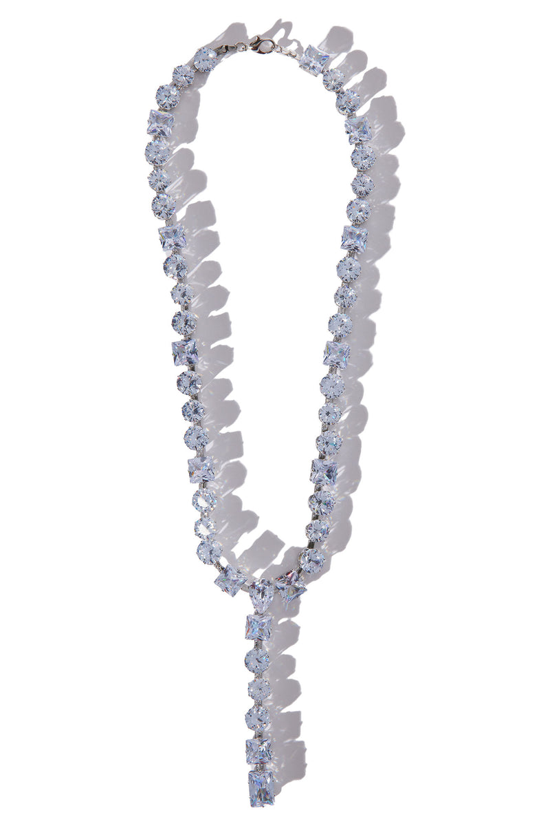Lariat Tennis Chain Necklace - Silver | Fashion Nova, Mens Jewelry ...
