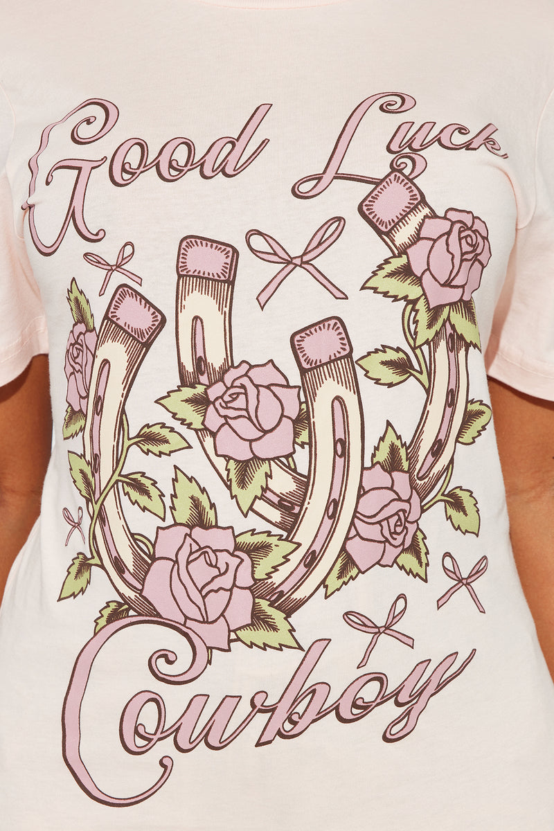 Good Luck Cowboy Tee - Pink | Fashion Nova, Screens Tops and Bottoms ...