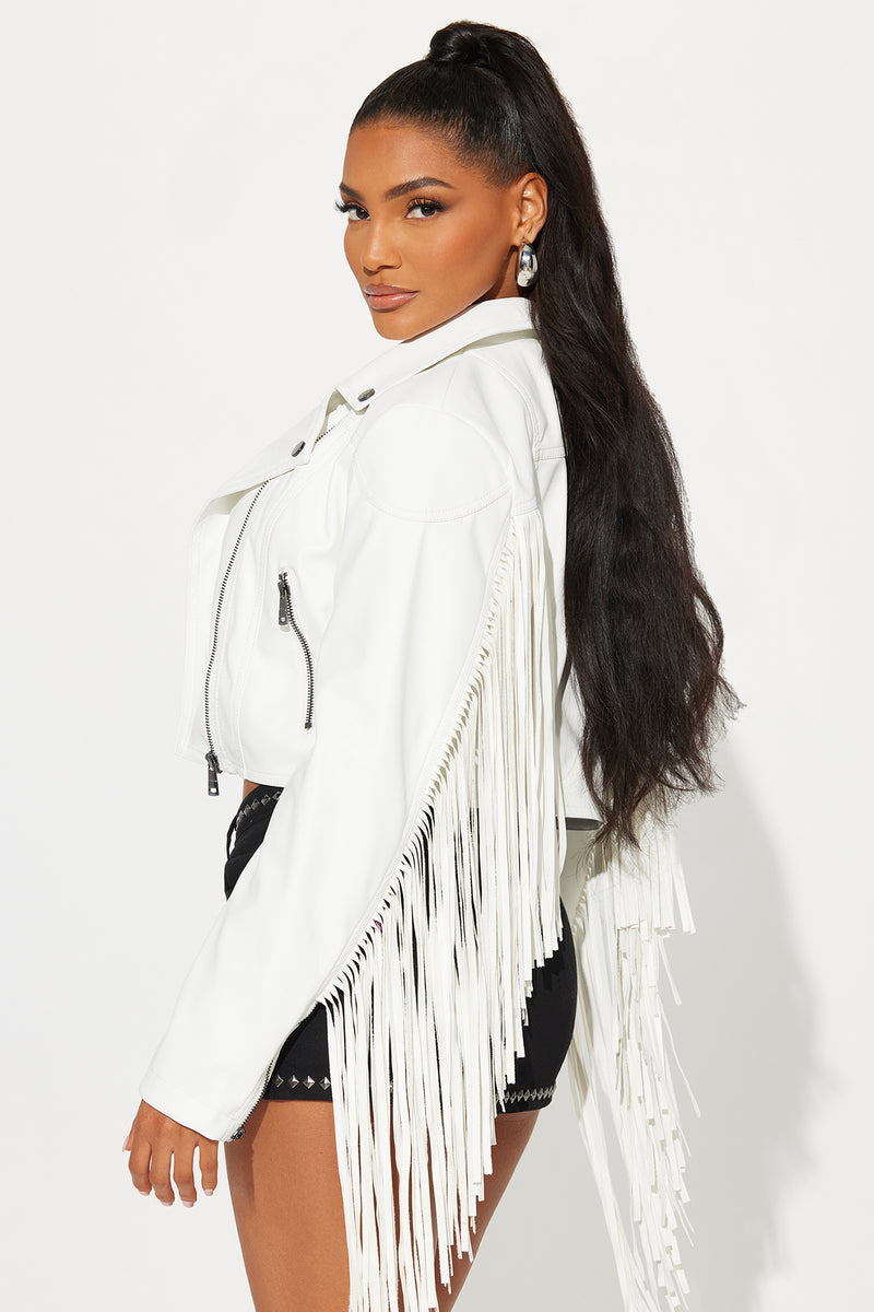 Western Fringe Jacket - White | Fashion Nova, Jackets & Coats | Fashion ...