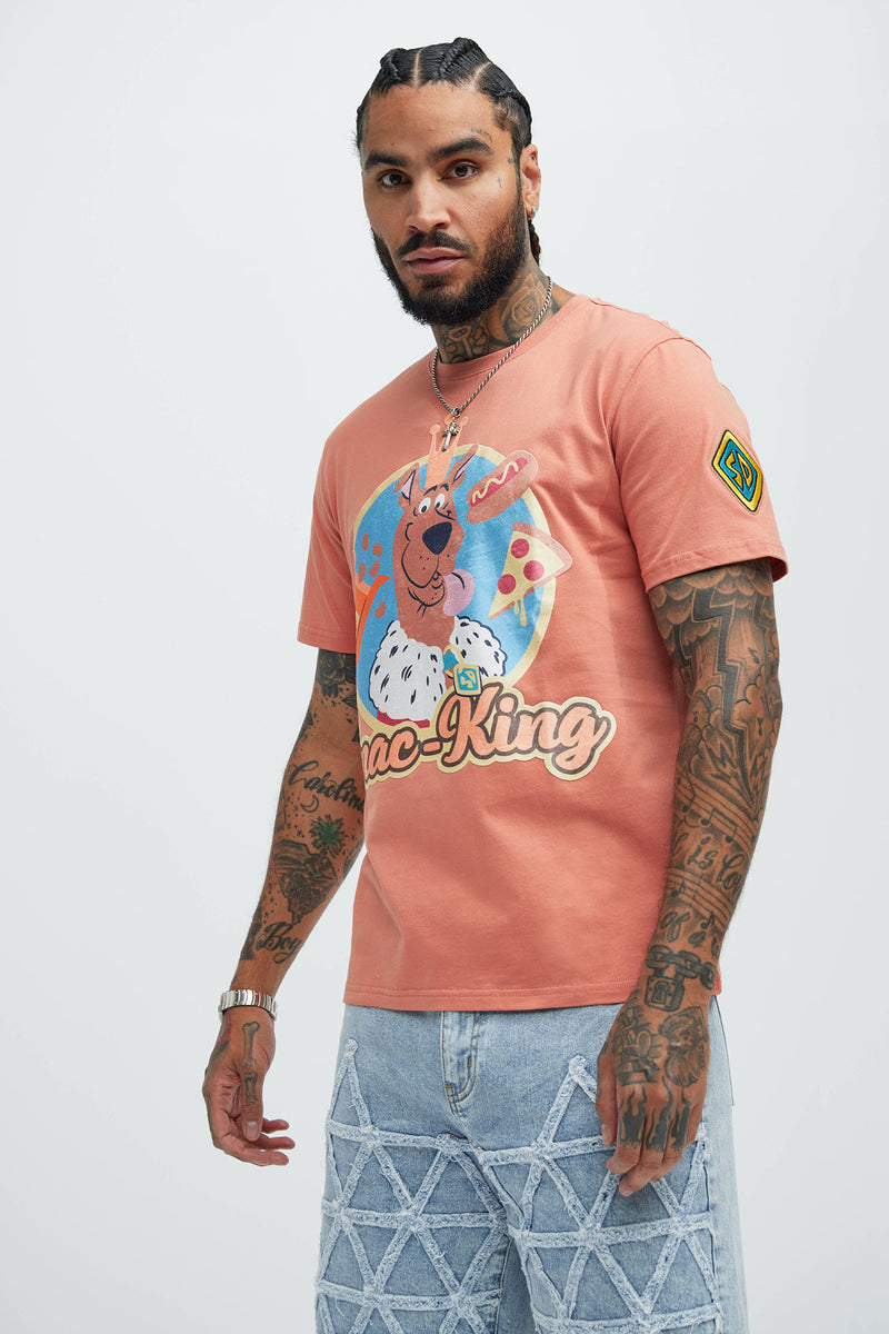 Snac-King Short Sleeve Tee - Salmon | Fashion Nova, Mens Graphic Tees ...
