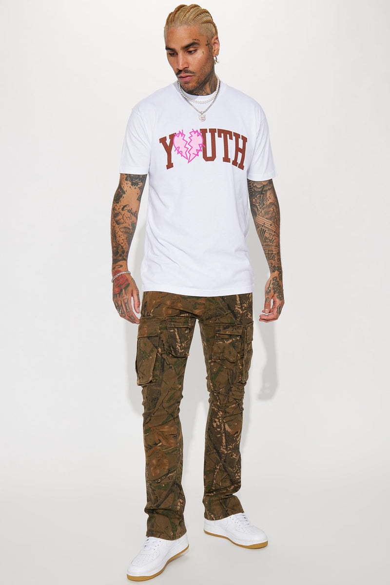 Trapper Cargo Stacked Slim Flared Pants - Camouflage | Fashion Nova ...