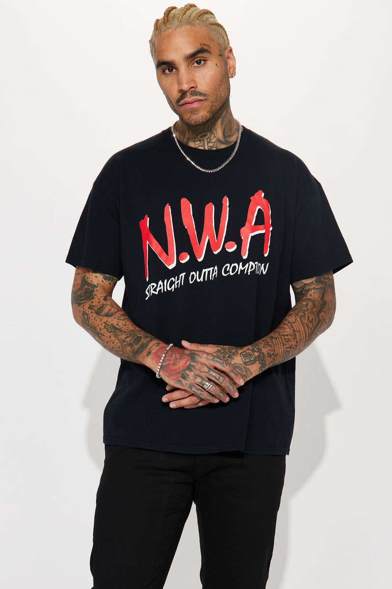N.W.A. Straight Outta Compton Short Sleeve Tee - Black | Fashion Nova ...