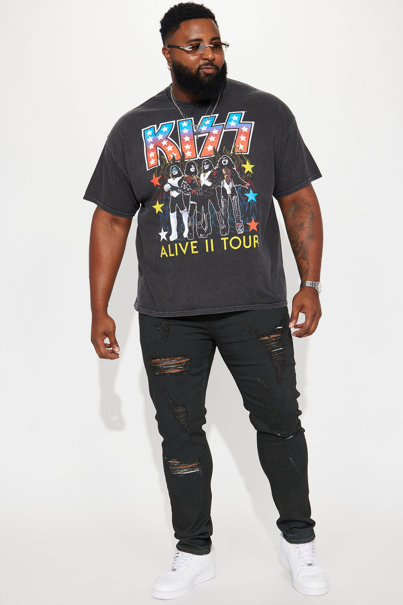 KISS Alive II Tour Short Sleeve Tee - Black | Fashion Nova, Mens Graphic Tees | Fashion Nova