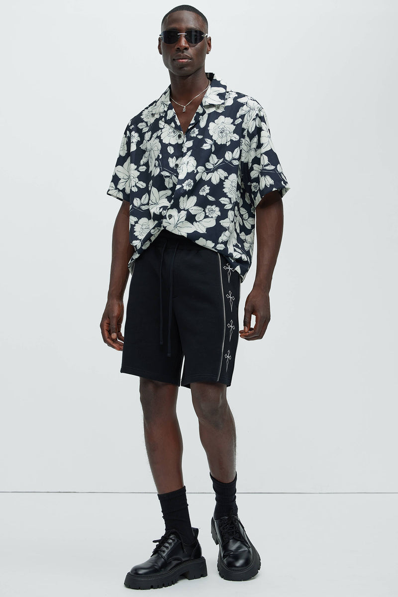 Tyson Cross Relaxed Shorts - Black | Fashion Nova, Mens Shorts ...