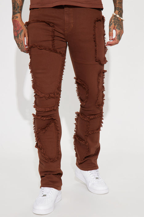 Fashion Men Jeans Brown