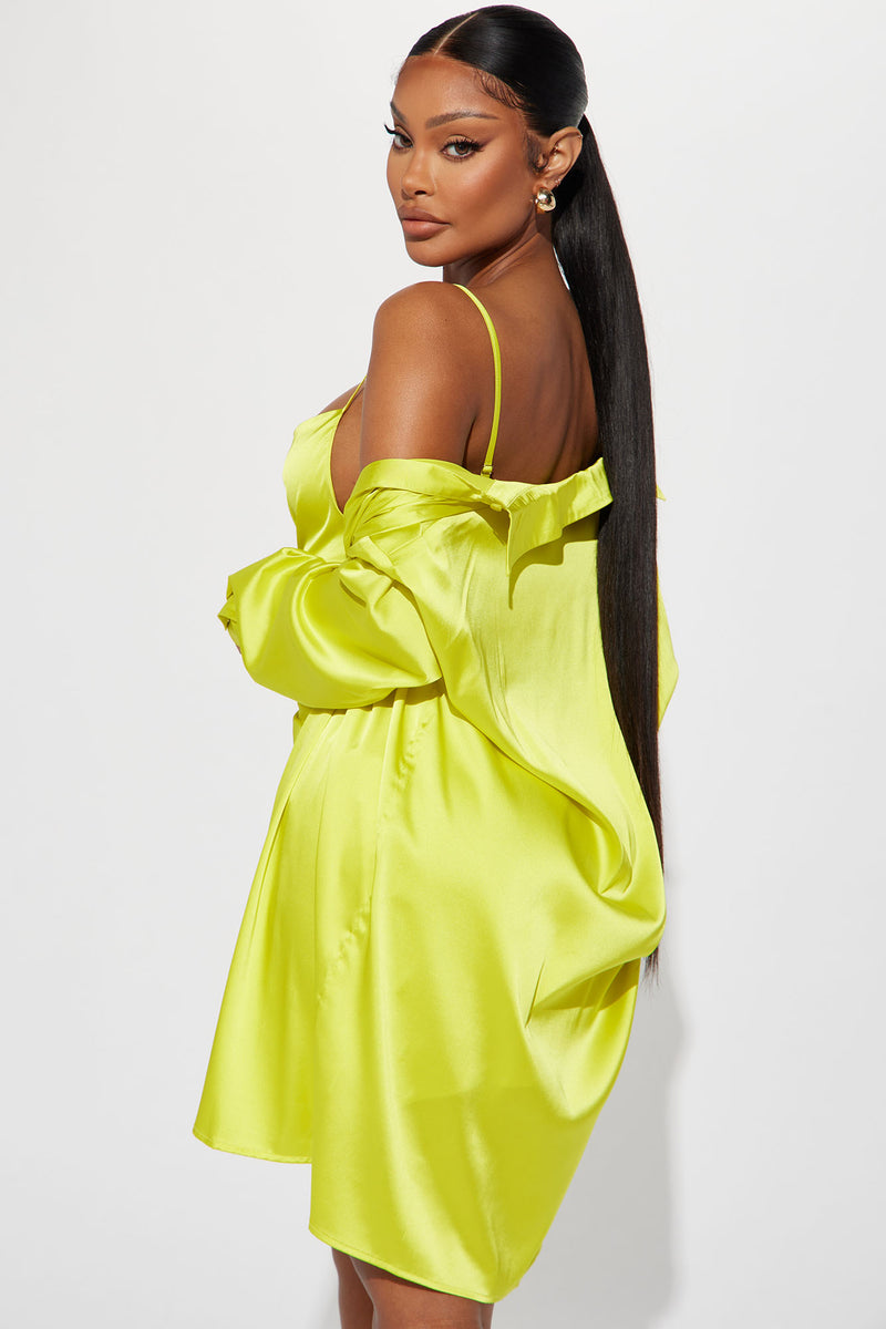 Stella Mini Dress Set - Neon Yellow | Fashion Nova, Dresses | Fashion Nova