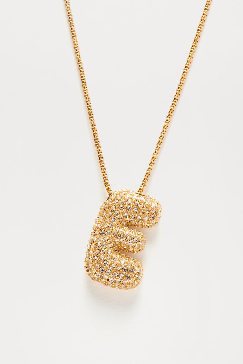 Bubble Letter E Necklace - Gold | Fashion Nova, Jewelry | Fashion Nova
