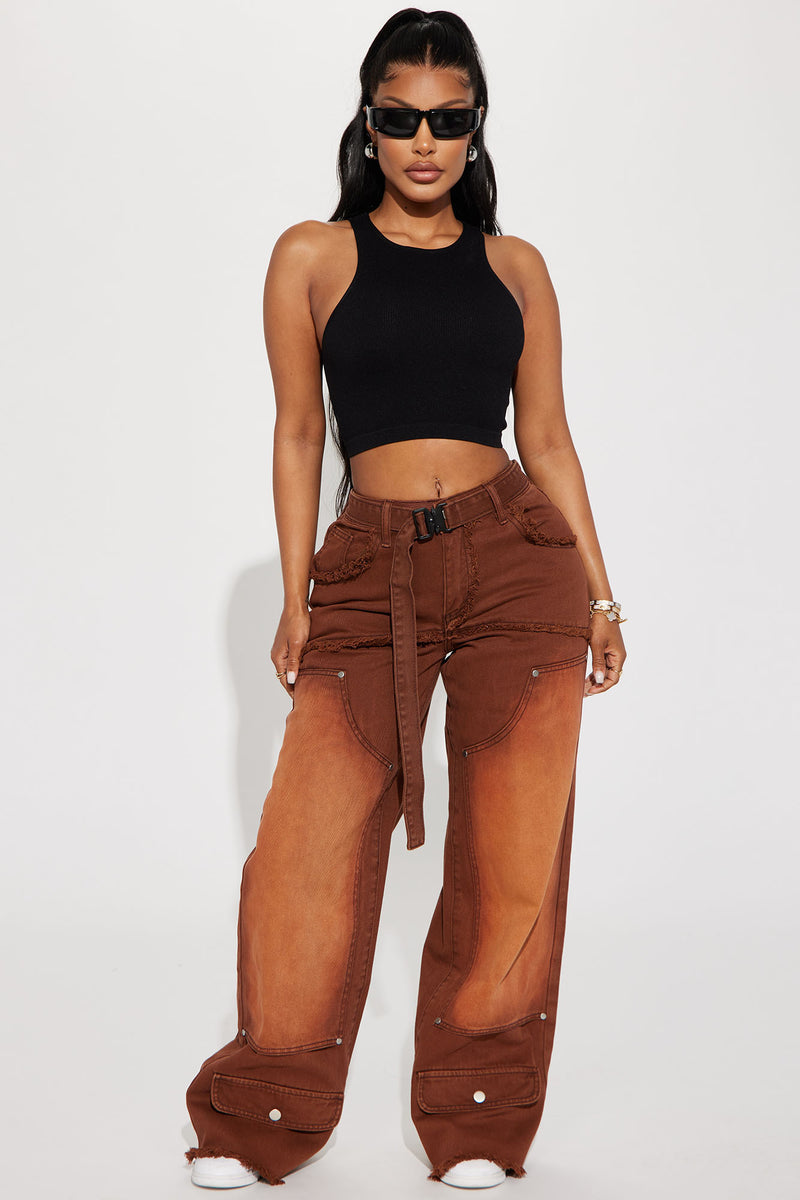 Berlin Baggy Jean - Mocha | Fashion Nova, Jeans | Fashion Nova