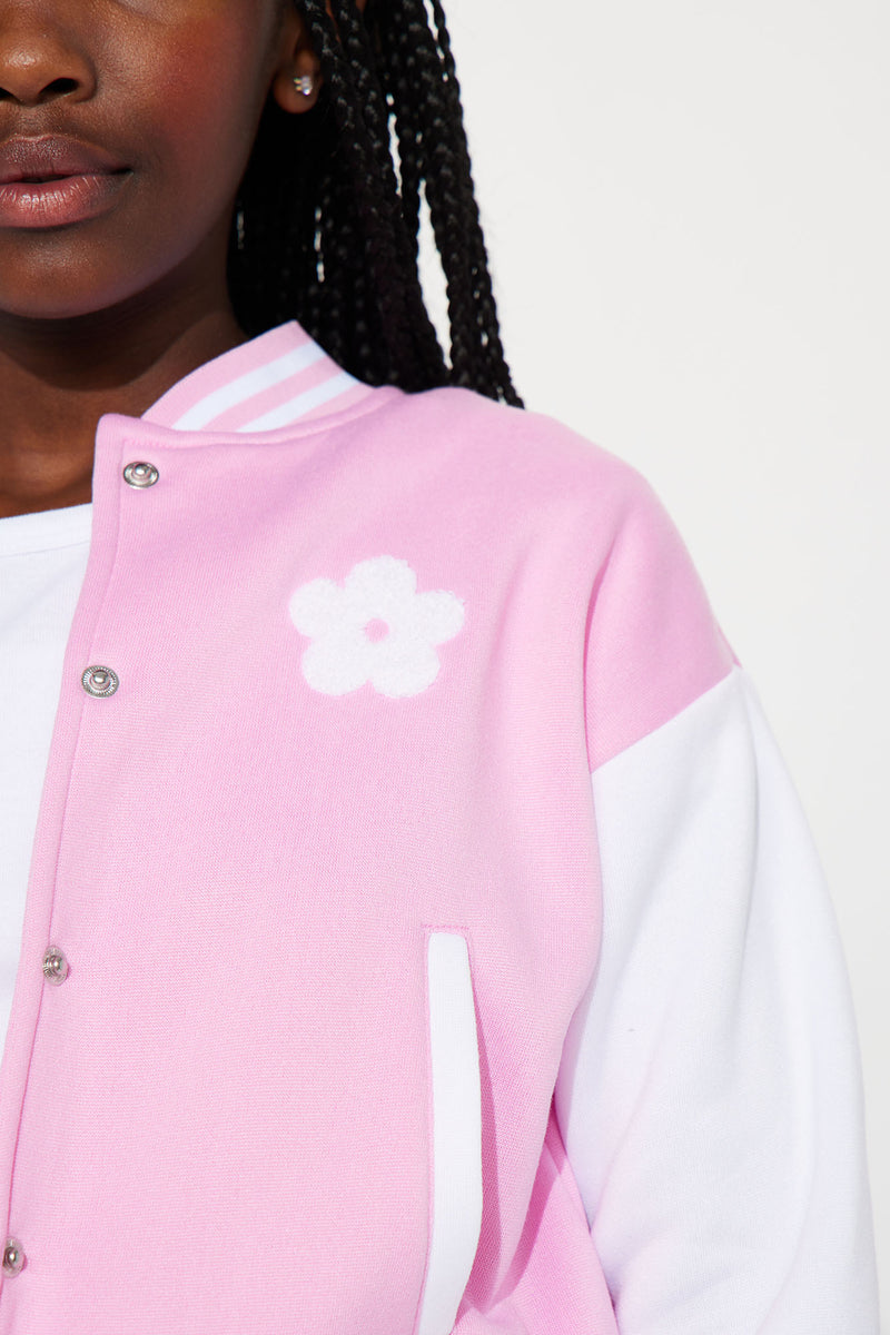 Mini Fleece Letterman Bomber Jacket - Lilac | Fashion Nova, Kids ...