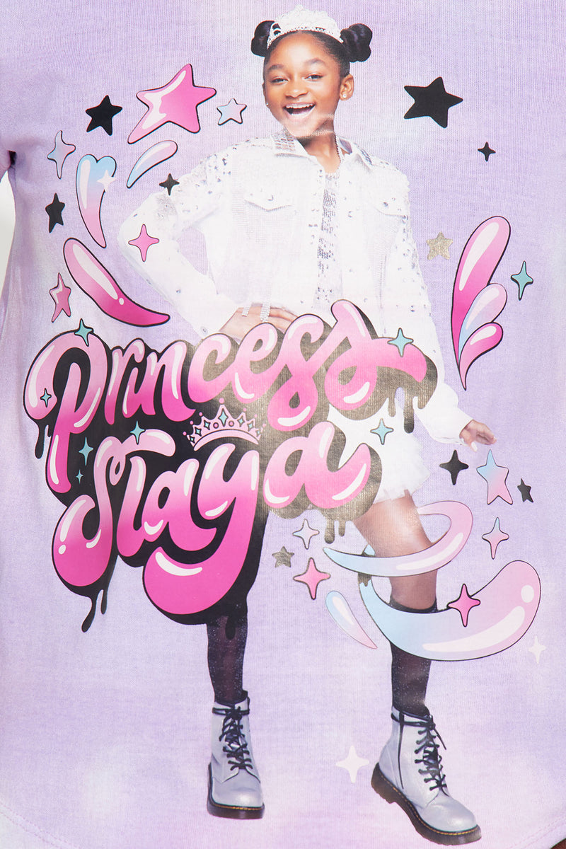 Mini Lay Lay Princess Slaya Tie Dye Short Sleeve Tee - Pink | Fashion ...