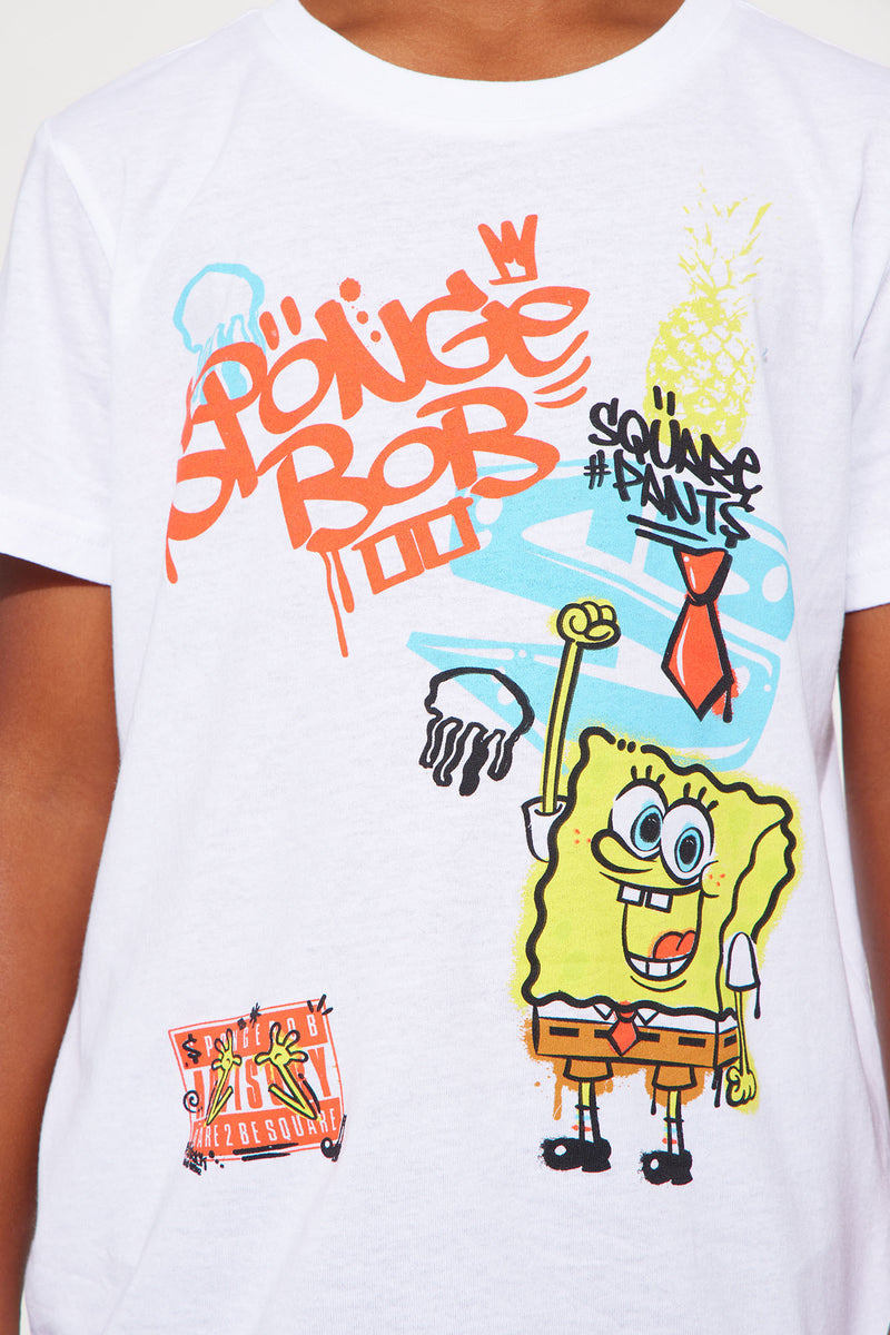 Mini Spongebob Graffiti Short Sleeve Tee - White | Fashion Nova, Kids ...