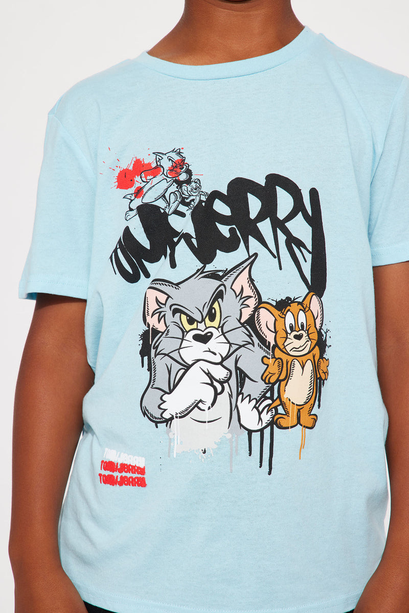 Mini Tom And Jerry Crew Short Sleeve Tee - Blue | Fashion Nova, Kids ...