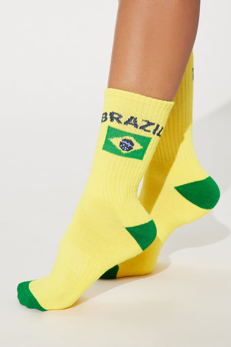 Brazil 3 Pack Sock Set - Yellow/combo | Fashion Nova, Accessories ...