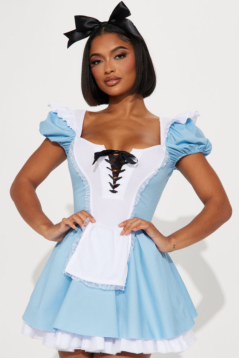 In Wonder World 3 Piece Costume Set Blue Combo Fashion Nova