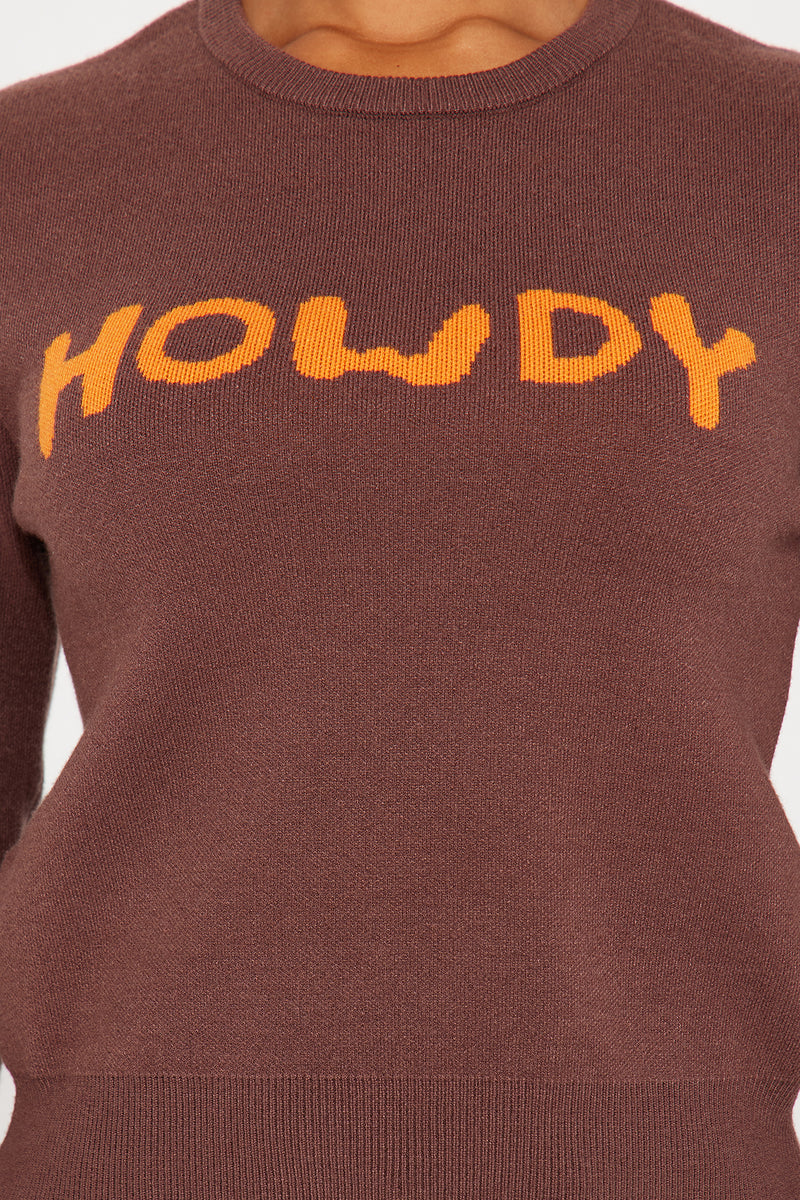 Howdy Sweater - Brown/combo | Fashion Nova, Sweaters | Fashion Nova