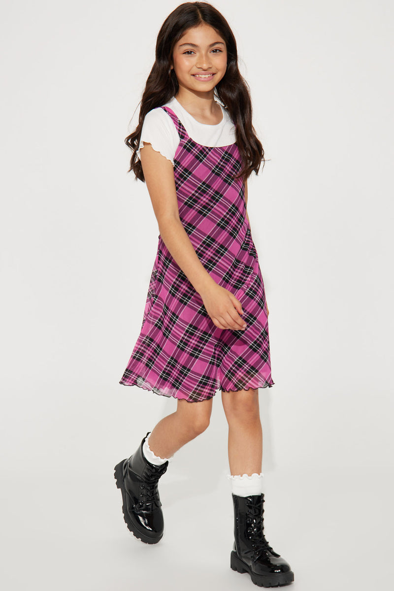 Mini Powerful In Plaid Dress - Pink | Fashion Nova, Kids Dresses ...