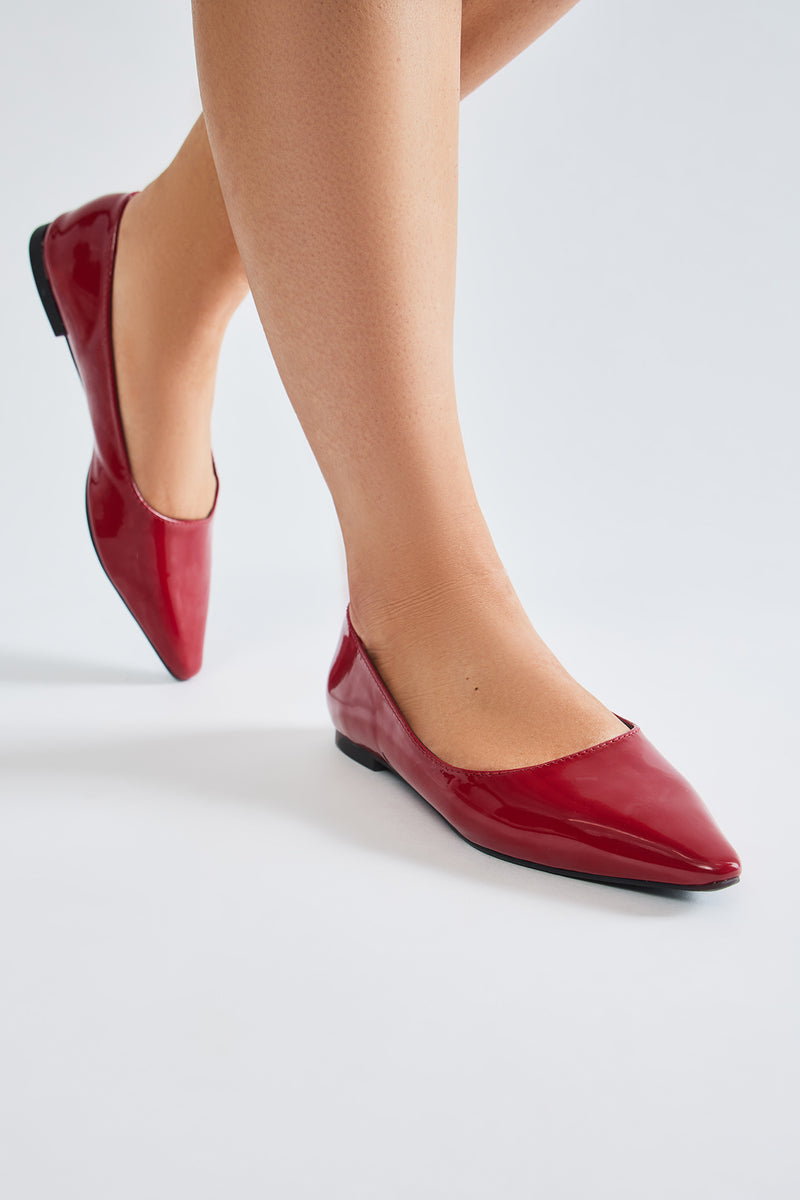 Blaire Pointed Toe Flats - Red | Fashion Nova, Shoes | Fashion Nova