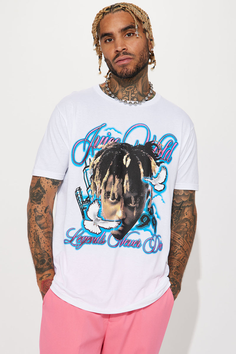 Juice WRLD City Short Sleeve Tee - White | Fashion Nova, Mens Graphic ...