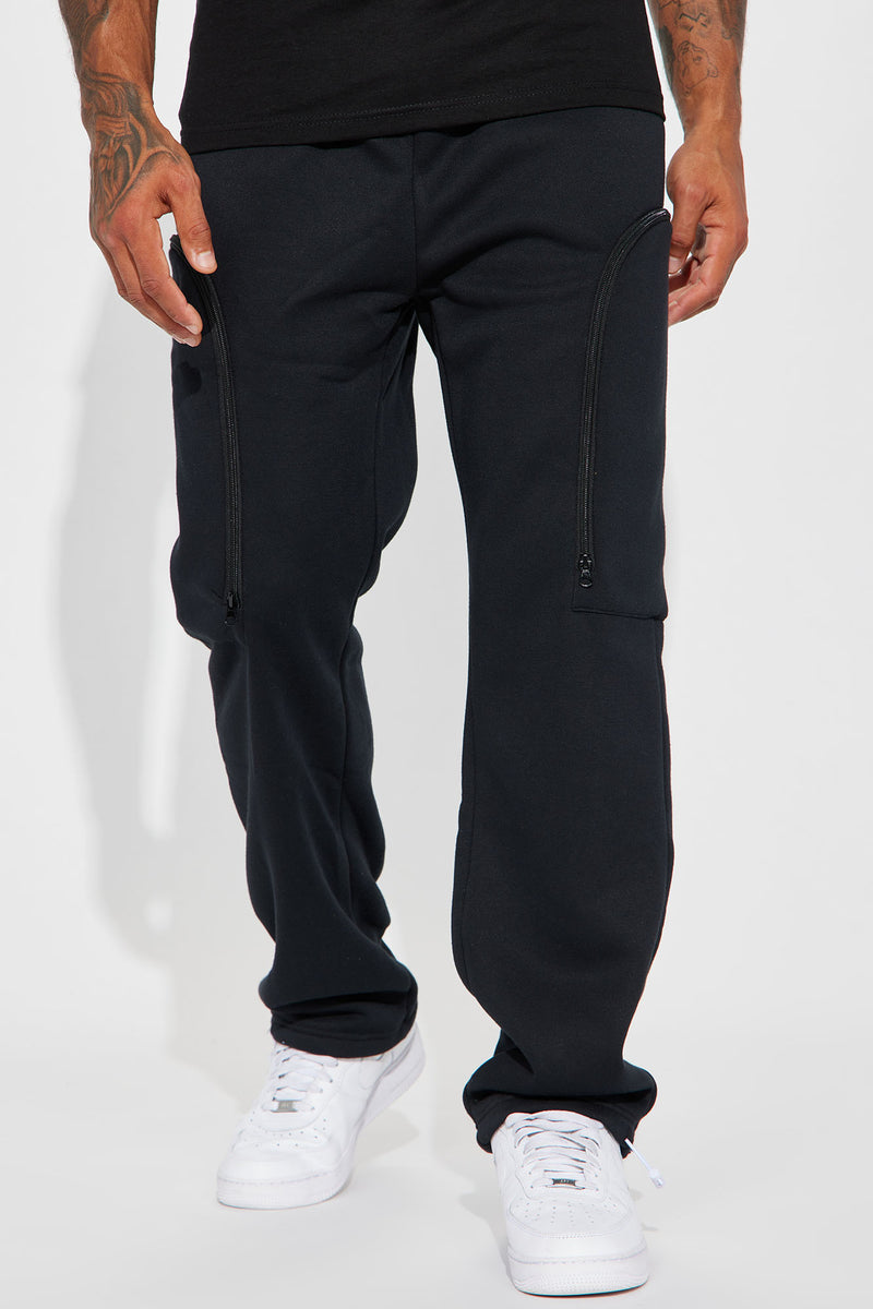 Long Day Sweatpants - Black | Fashion Nova, Mens Fleece Bottoms ...