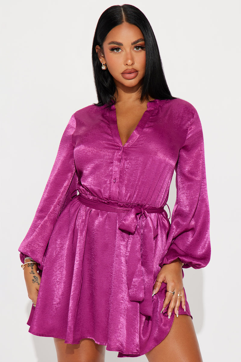 Boardroom Beauty Mini Shirt Dress - Raspberry | Fashion Nova, Dresses ...