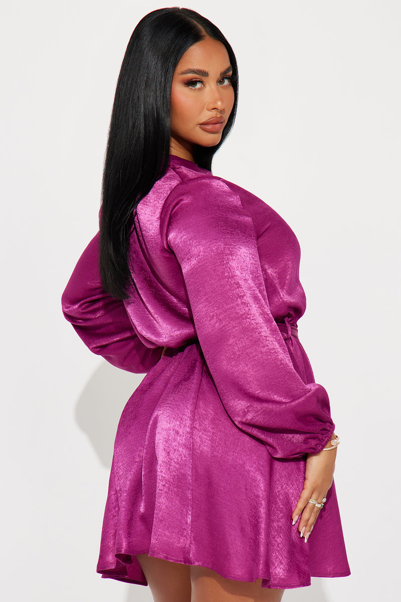 Boardroom Beauty Mini Shirt Dress - Raspberry | Fashion Nova, Dresses ...