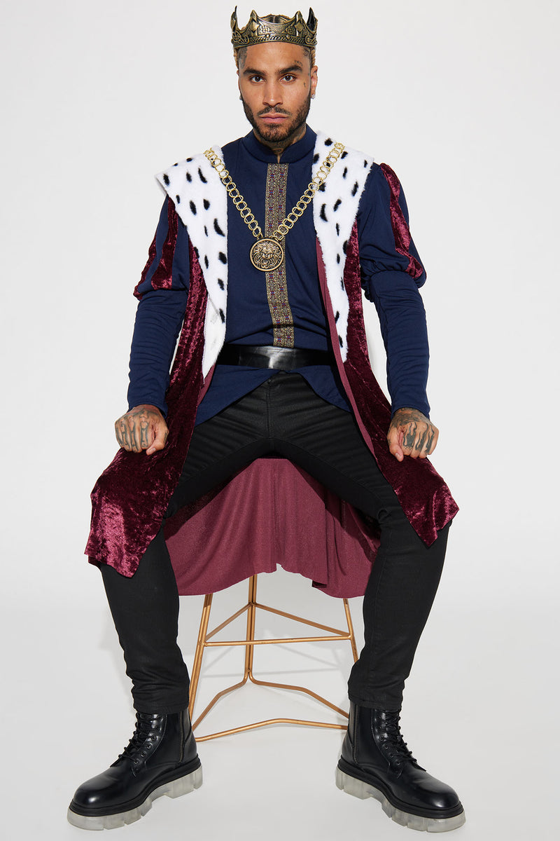 Noble Royal King 5 Piece Costume Set - Burgundy/combo | Fashion Nova ...